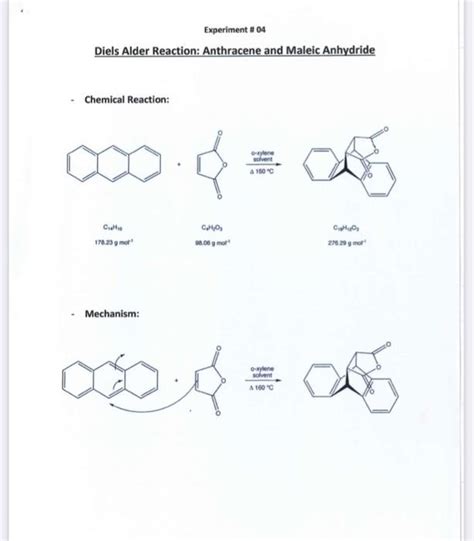 Anthracene Diels Alder Reaction Clidm