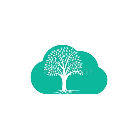 Tree Roots Vector Logo Design Stock Vector Illustration Of Foliage