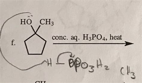 Solved Ho Ch3 Conc Aq H3po4 Heat