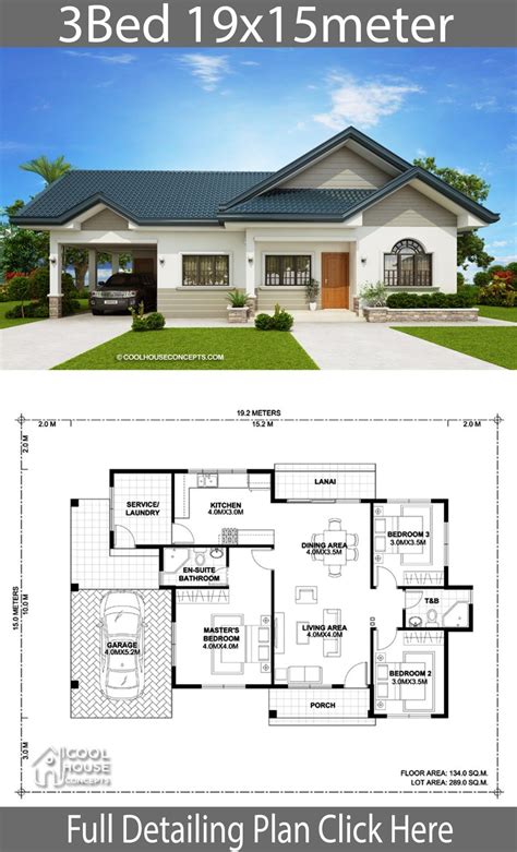 3 Bedroom Bungalow Floor Plan Printable Templates Free