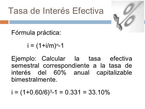 MatemÁtica Financiera 2018 Tasa De Interes Nominal Y Efectiva
