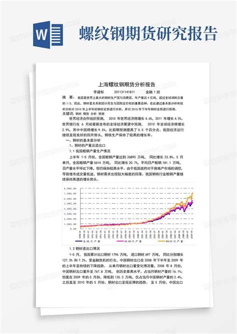 上海螺纹钢期货分析报告word模板下载编号lbgpwnbx熊猫办公