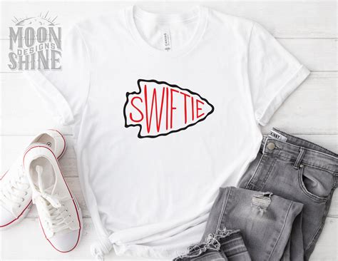 Swiftie Chiefs Arrowhead Shirt White Taylor Swift Football Shirt Tee