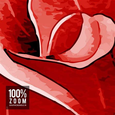 طرح تابلوی عمودی نقاشی دختر جوان و گلهای رز قرمز روی سر