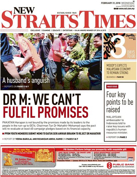 News Straits Times Malaysia Malaysia S Oldest Malay Language
