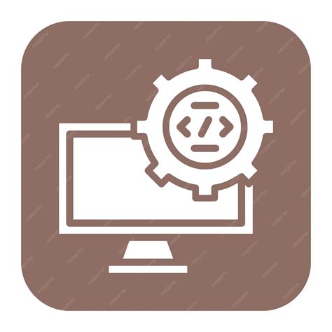 Premium Vector Custom Code Implementation Icon Vector Image Can Be