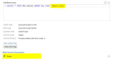 use webservice input as query parameter in reader module in azure ml