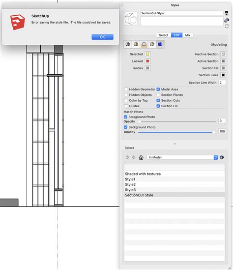 Not Able To Save A Style Sketchup Sketchup Community