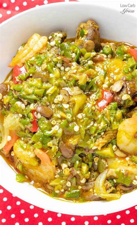 Okro Soup African Okra Soup Low Carb Africa
