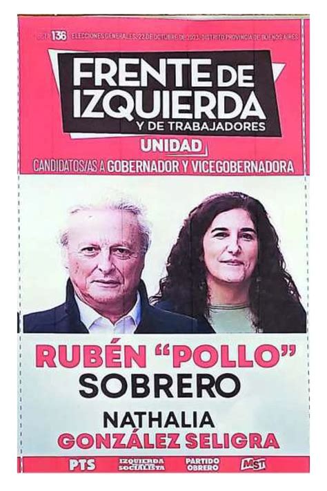 Estas Son Las Boletas De Los Candidatos A Gobernador En La Provincia De Buenos Aires Para Las