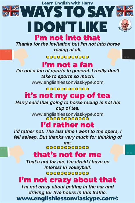 Better Ways To Say I Dont Like It • Be More Polite