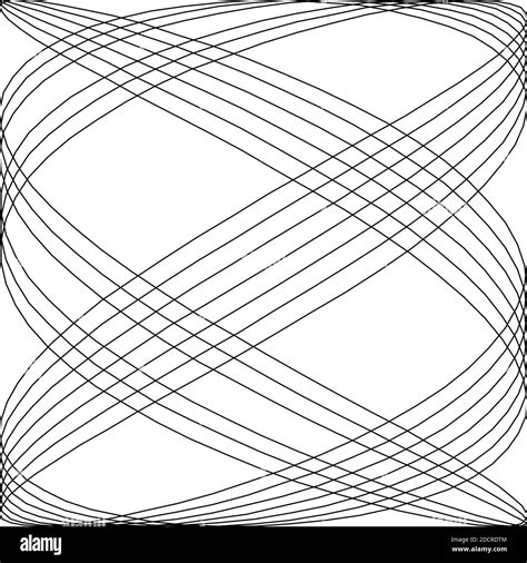 Geometric Curved Intersecting Lines Abstract Grid Mesh Pattern