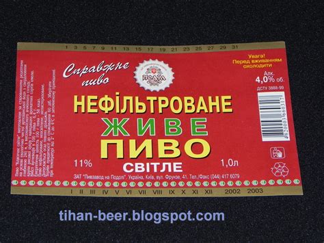 Пиво Пиво України та світу Світле Нефільтроване Поділ