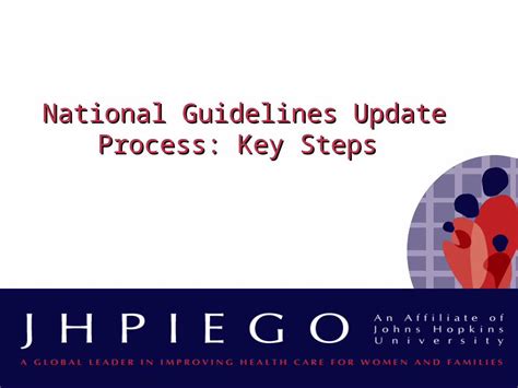 Ppt National Guidelines Update Process Key Steps 2 Objectives