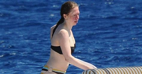 Chelsea Clinton Wears Bikini In Italy Pictures Popsugar Celebrity