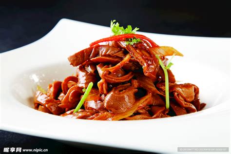 炝拌驴肠摄影图传统美食餐饮美食摄影图库昵图网