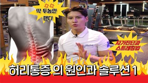 허리통증의 원인과 솔루션 1탄자가진단과 스트레칭법요방형근과 장요근 Youtube