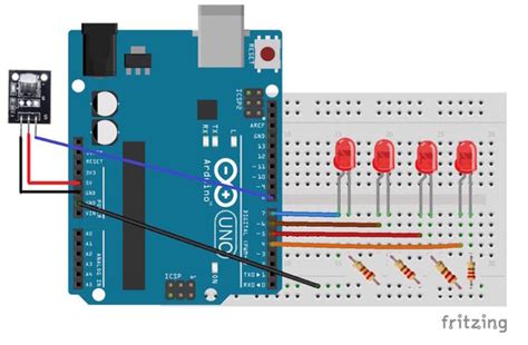 Управление светодиодами с помощью ИК пульта ПРОЕКТЫ Arduino Robots