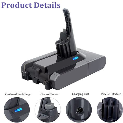 DYSON BATTERY PACK 6-CELL(215681) Cordless Tool Replacement Battery 21 ...