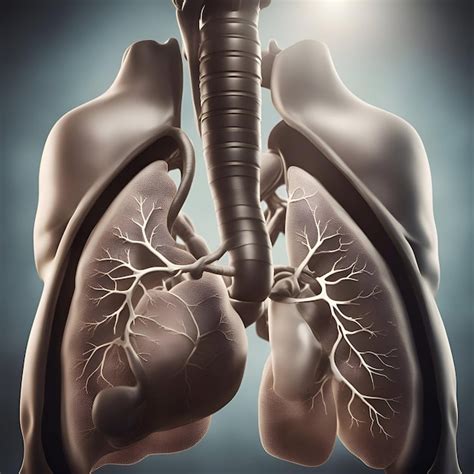 Anatomía Del Riñón Humano Sobre Fondo Gris Ilustración 3d Concepto