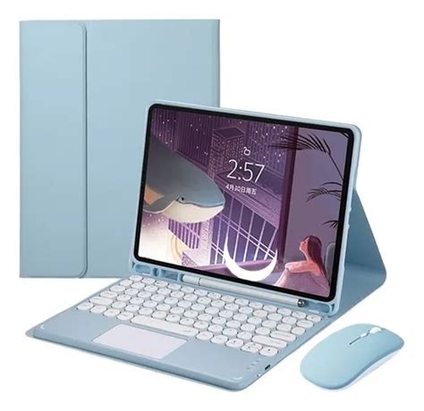 Capa Retro Touch Com Teclado E Mouse Para Ipad Pro 11 2021