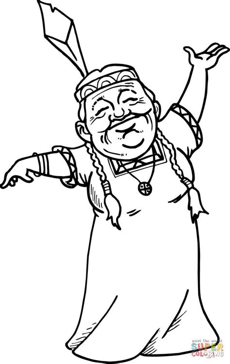 Female Navajo Coloring Page Free Printable Coloring Pages
