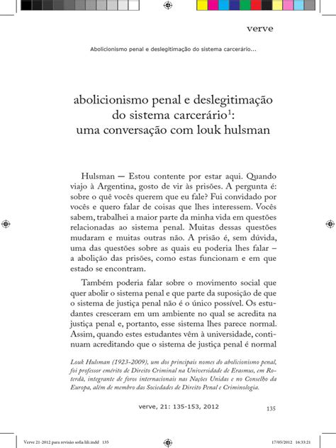 Deslegitimação Do Sistema Penal Pdf Purgatório Alemanha Nazista