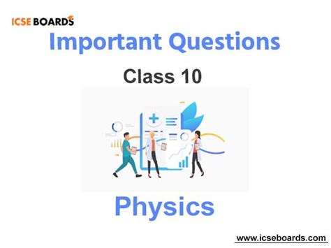 Important Questions ICSE Class 10 Physics Download PDF