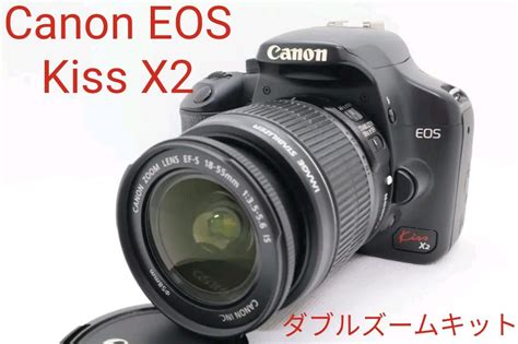 48％割引グレイ系【ギフ包装】 美品 Canon キャノン Eos Kiss X2 デジタルカメラ カメラグレイ系 Otaonarena