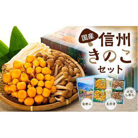 信州きのこセットの返礼品詳細 Jr東日本が運営【jre Mallふるさと納税】