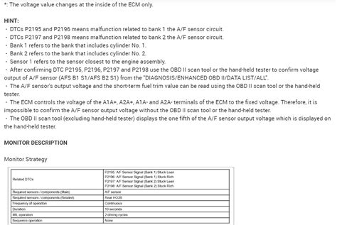 Check Engine Light On Code P2197 My Engine Light Came On And A