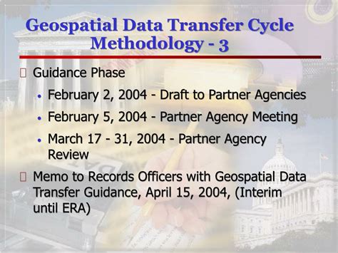 Ppt Erm E Gov Initiative Transfer Of Permanent Geospatial Data