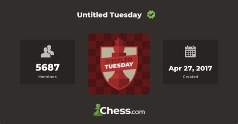 Untitled Tuesday Chess Club Chess