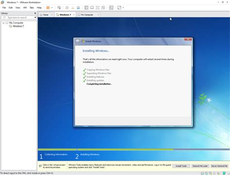 Cara Install Windows 7 Di VMware Workstation Gambar