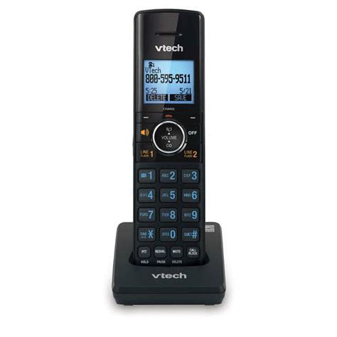 VTech DS Wireless Cordless Accessory Handset For DS Series Silver And Black Walmart Com