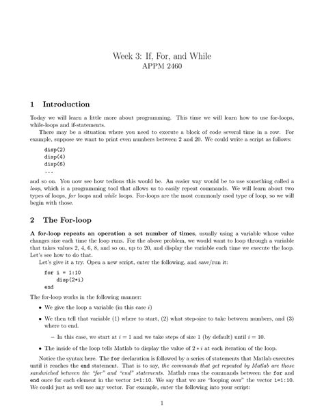 Wk3 Loops Practice Exercises Week 3 If For And While Appm 2460 1