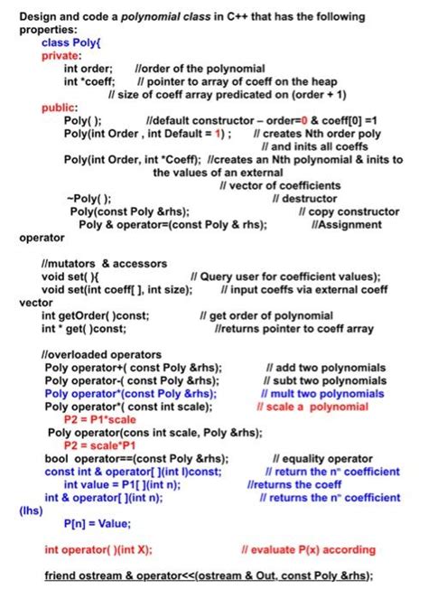 Solved Using The Given Polynomial Function Write The C