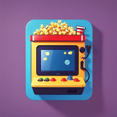 Premium Photo Arcade Machine Cartoon Vector Icon Illustration Game