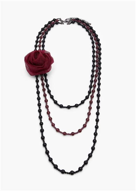 Shop Evening Layered Necklace In Black Accessories Taking Shape Au