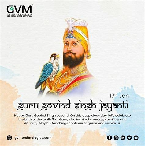 Gvm Technologies On Linkedin Gurugobindsinghjayanti गुरुगोविंदसिंहजयंती Happygurpurab
