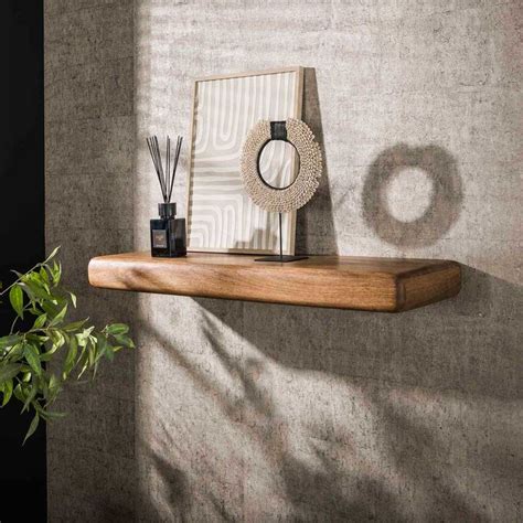 Massivholz Wandboard In Schwebeoptik Aus Mangoholz In Sandfarben Ceoni