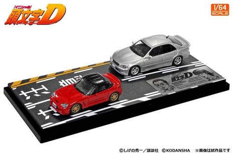預訂 Pre Order Modeler‘s日本動漫社164合金模型，頭文字d系列授權產品 鈴本cappuccino Ea11r紅色 豐田altezza Sxe10銀色 阪本