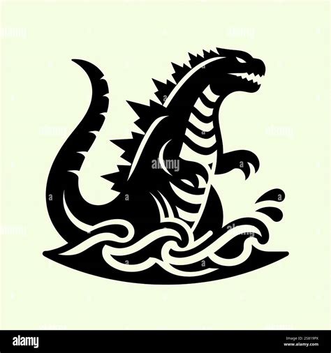 Godzilla Logo Vector Illustration Stock Vector Image And Art Alamy