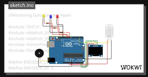 Rangkaian Suhu Kandang Ayam Wokwi Esp32 Stm32 Arduino Simulator