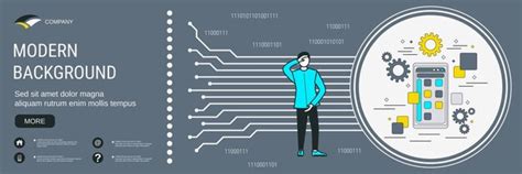 Mobile Application Gui Construction Concept Premium Vector