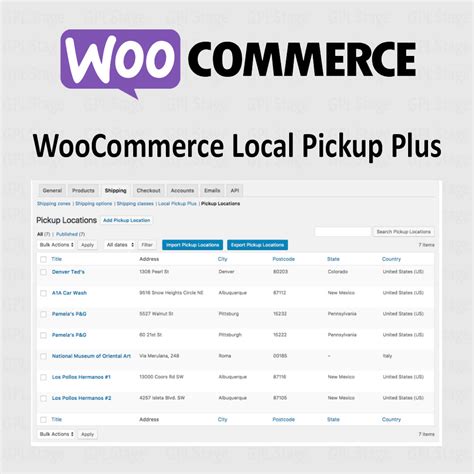 Local Pickup Plus For Woocommerce