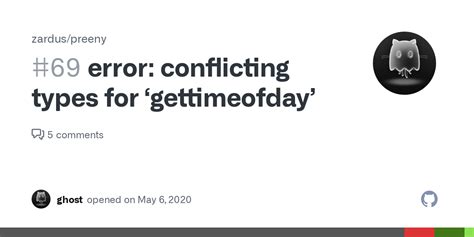 Error Conflicting Types For ‘gettimeofday · Issue 69 · Zarduspreeny