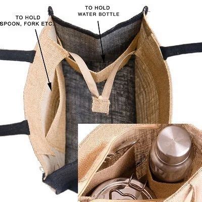 Jute Lunch Bag Size 12x10x5 At 85 Piece In Mumbai ID 19851348430