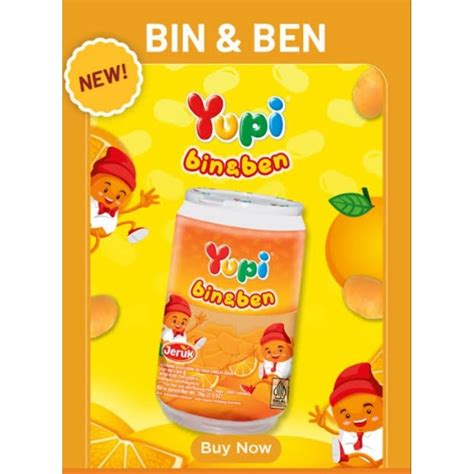 Jual Yupi Calci Bean Binben 70 Gram Botol Shopee Indonesia