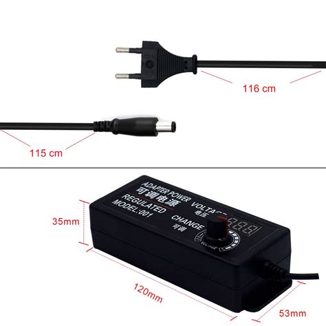 Verstelbare Power Adapter Ac Naar Dc V V V V Grandado